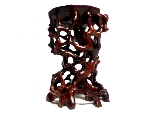 Tall wood carved root stand base for bonsai tree 根卓 - Rootstands