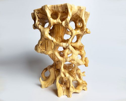 Tall wood carved root stand base for bonsai tree 根卓 - Rootstands