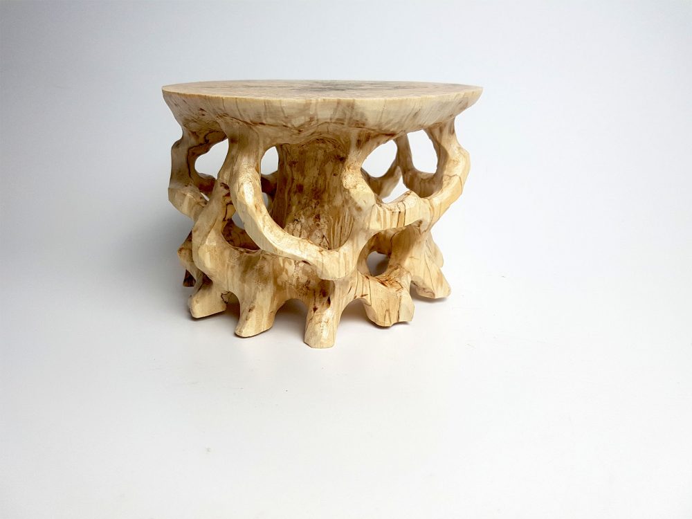 Spalted wood root bonsai stand % - Rootstands