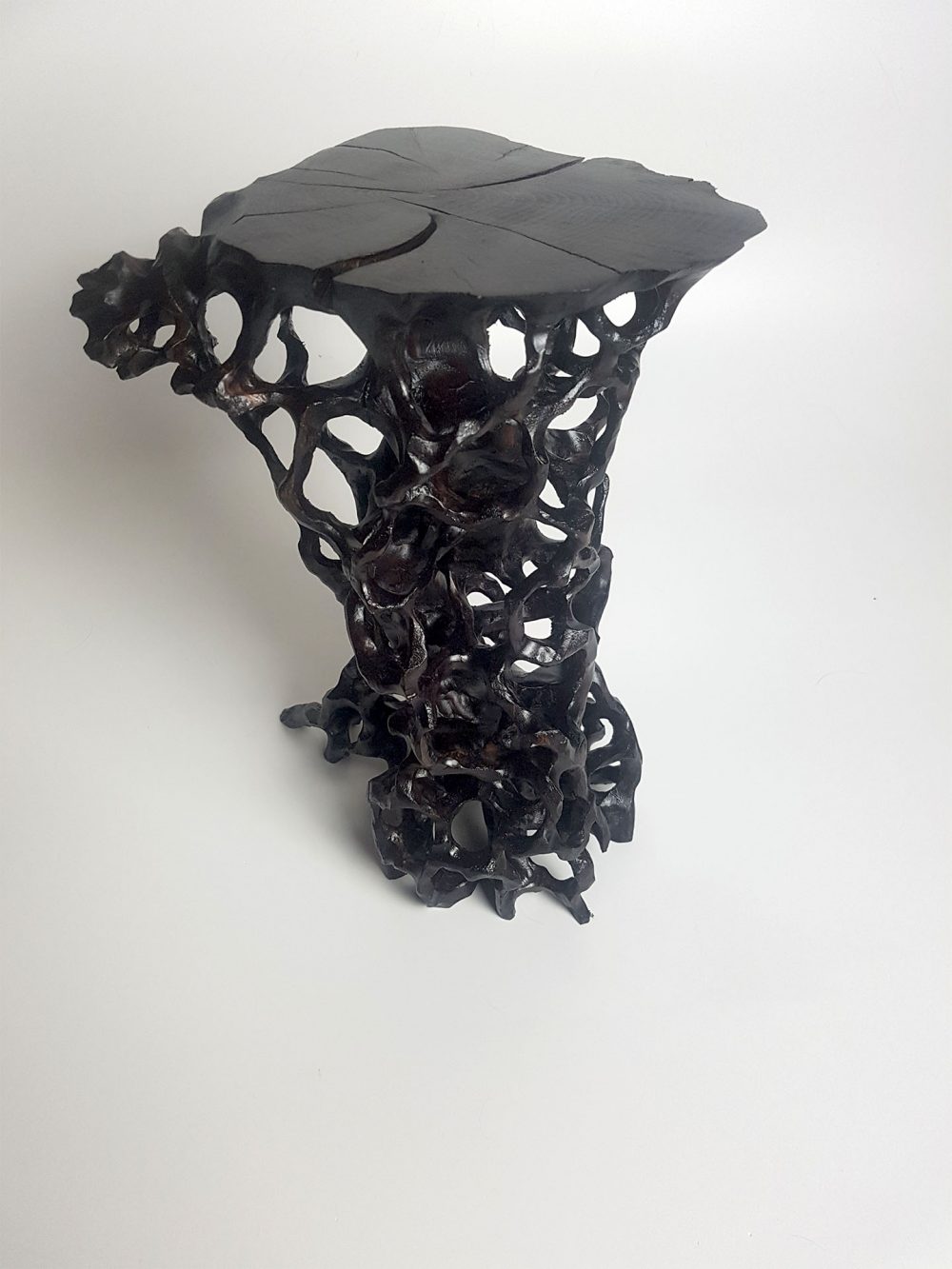 Tall hardwood bonsai root stand % - Rootstands