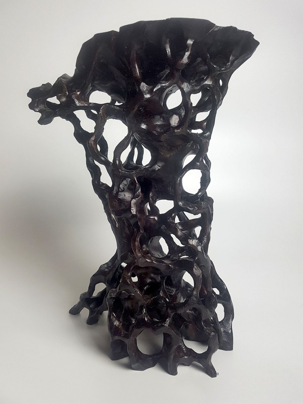 Tall hardwood bonsai root stand % - Rootstands