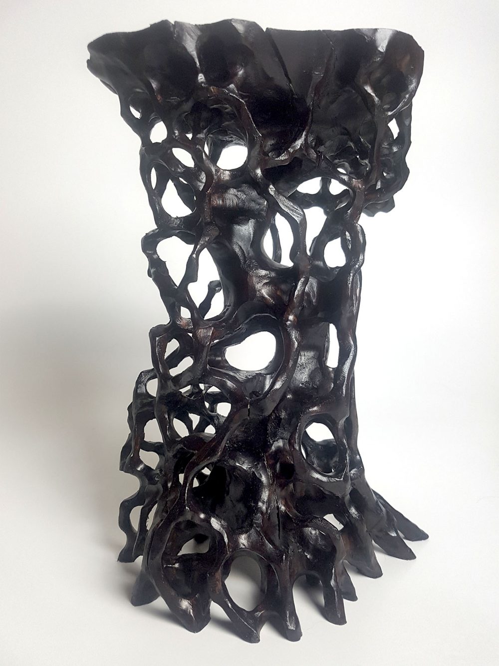 Tall hardwood bonsai root stand % - Rootstands